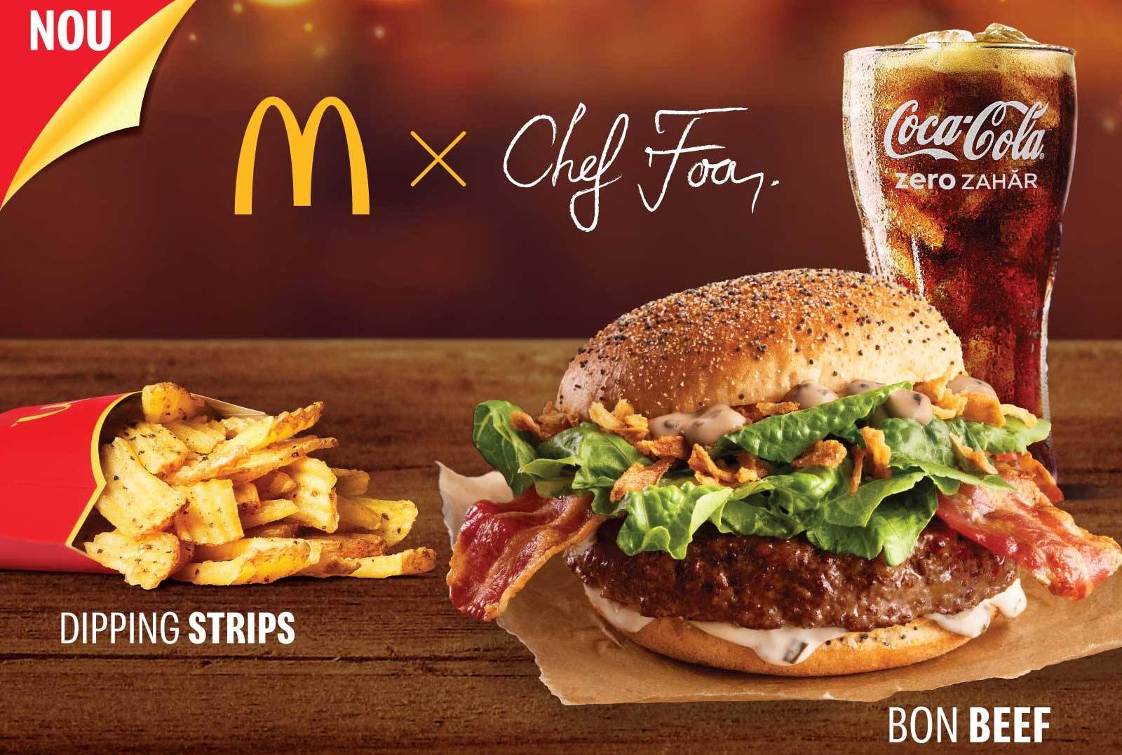 McDonald’s lansează două noi rețete de burgeri, în colaborare cu Chef Foa