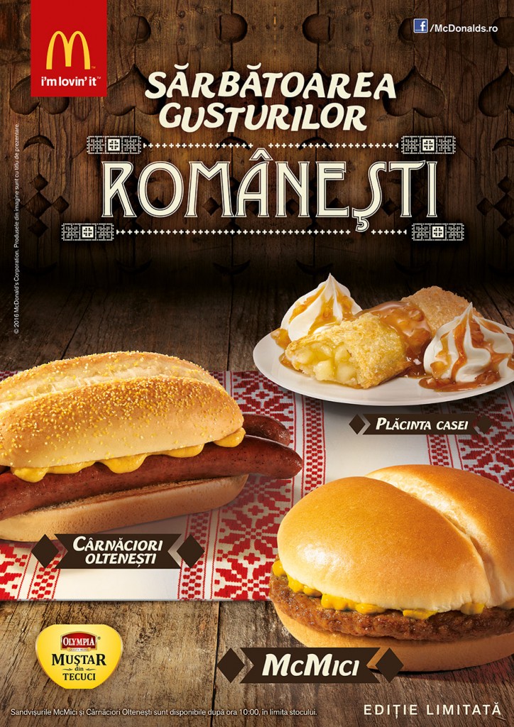 Sarbatoare Gusturilor Romanesti revine la McDonald´s - Trends HRB